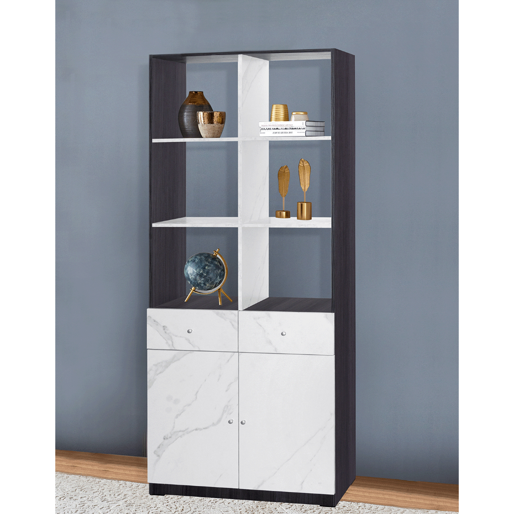 WONDERFUL 7 feet Divider Rack 2 Door 2 Drawer Display Rack Display ...