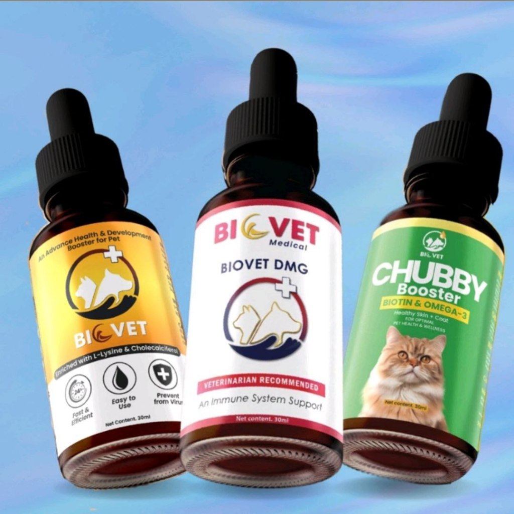 Original HQ Biovet DMG & Biovet Advanced Health Booster , Biovet Chubby Booster Cat Supplement ...