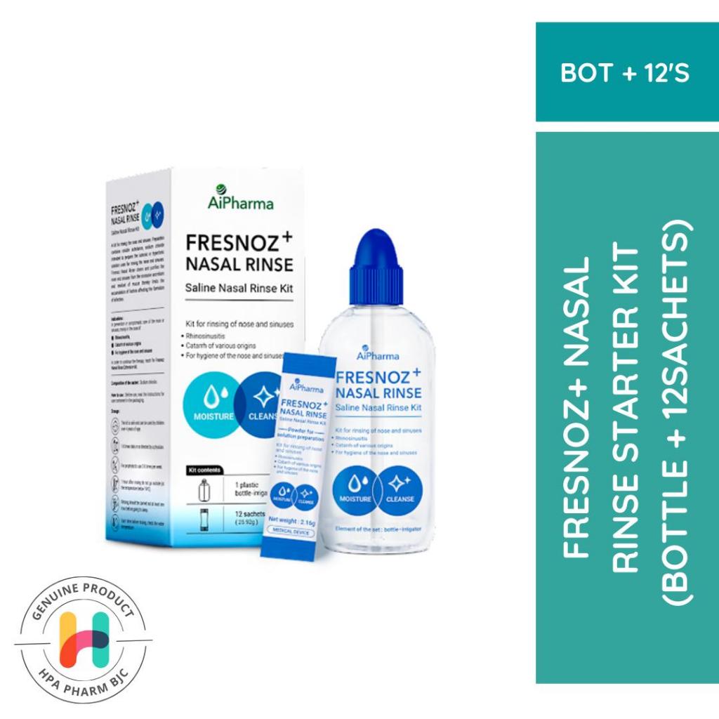 FRESNOZ+ NASAL RINSE STARTER KIT (BOTTLE + 12 SACHETS) | Shopee Malaysia