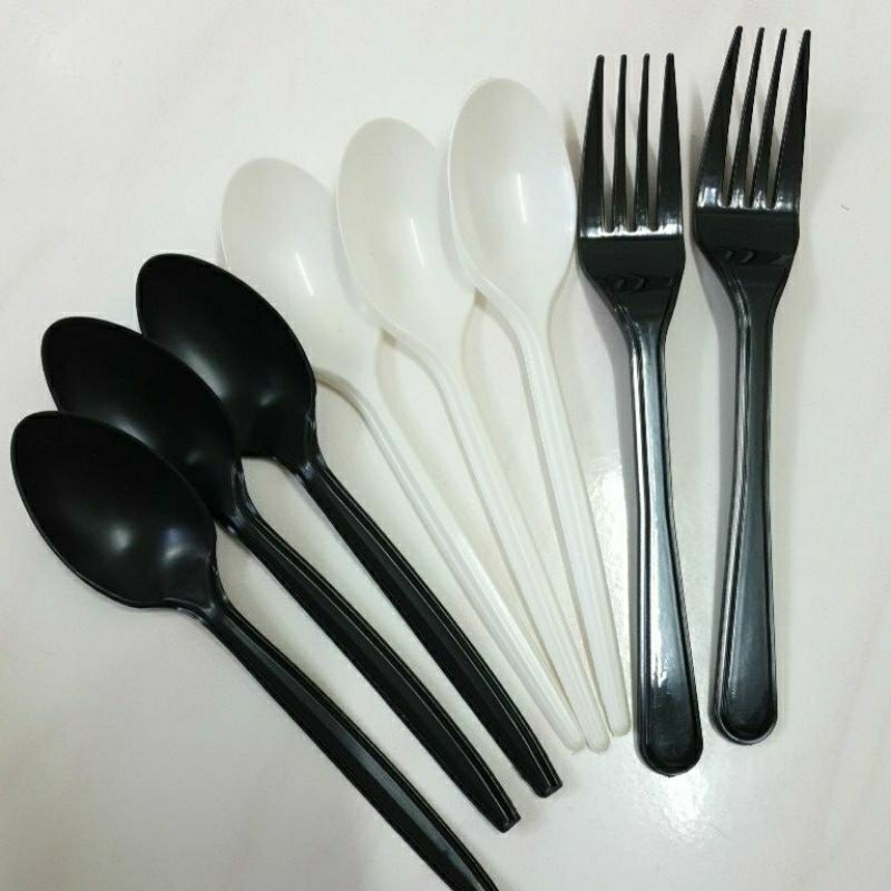 Disposable Plastic Cutle / Plastic Spoon and Fork / Plastik Sudu dan ...