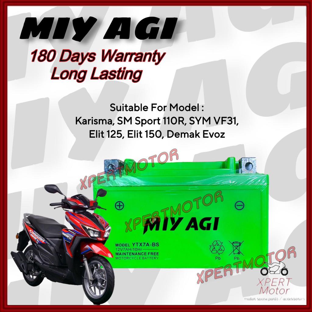 [GEL BATTERY] YTX7A-BS BATTERY GEL MIYAGI FOR MOTOR KARISMA ...