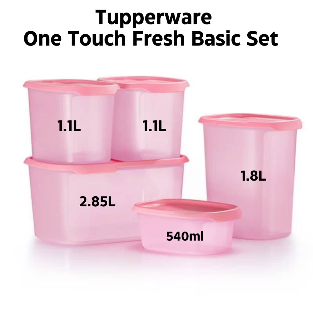 Tupperware One Touch Fresh Basic Set | Shopee Malaysia