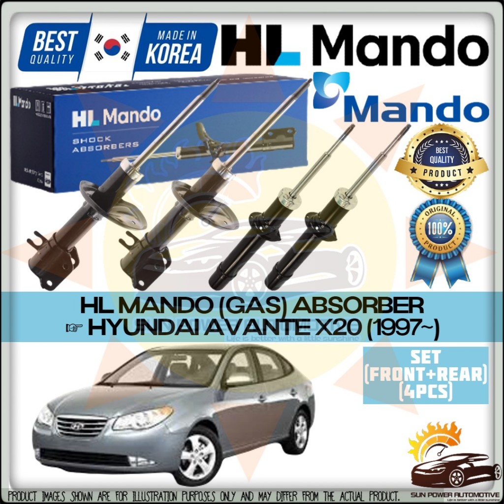 HL MANDO KOREA Hyundai Avante (1997~) Gas Shock Strut Absorber ( FRONT ...