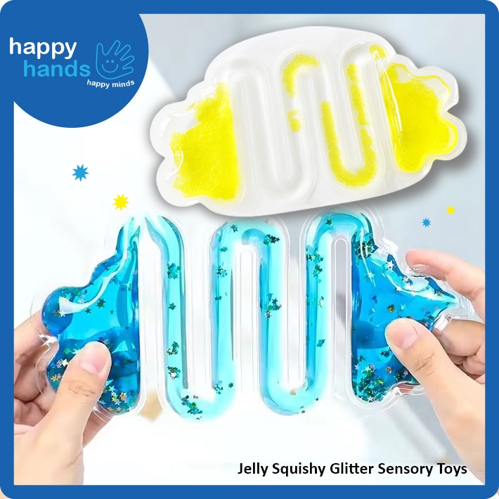 Jelly Squishy Glitter Sensory Toys Fidget Toys for Adults Teens ...