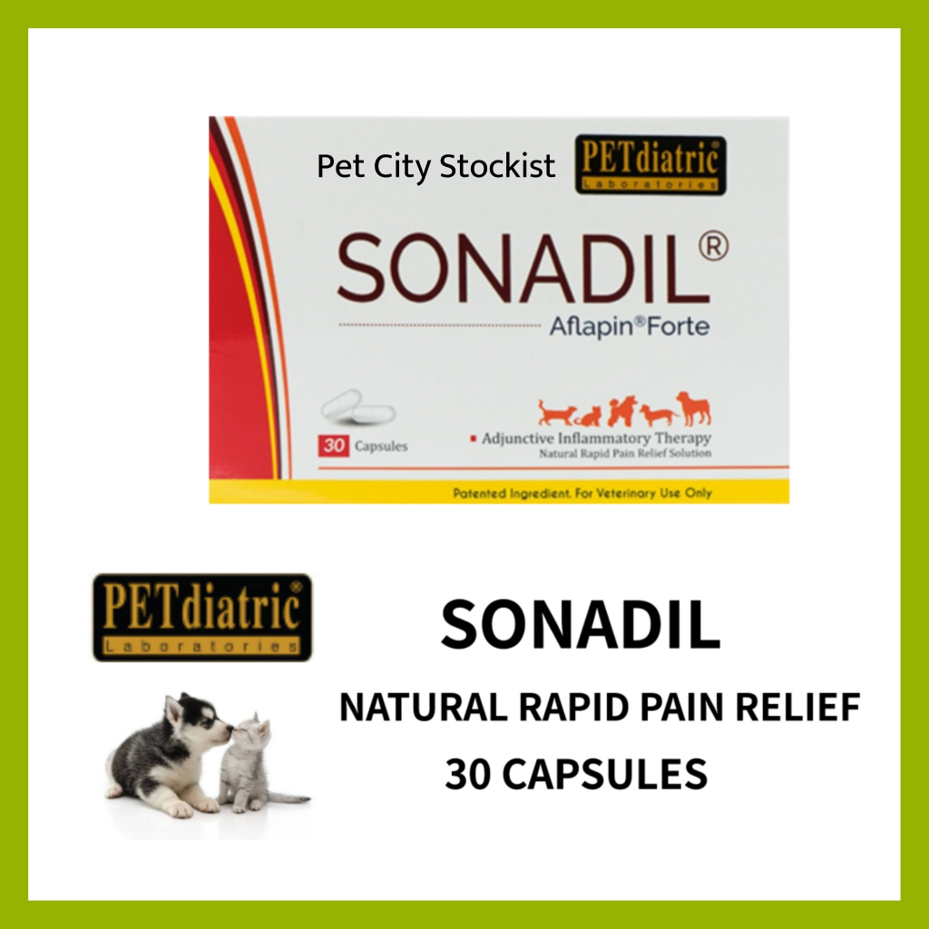Sonadil® Aflapin Forte for dogs and cats. 30 Capsules - Natural Non ...
