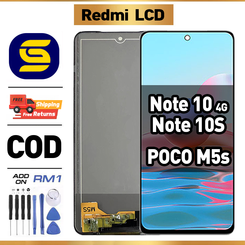 LCD Redmi Note 10 4G/ Note 10S/ poco M5s Compatible For Glass Original ...
