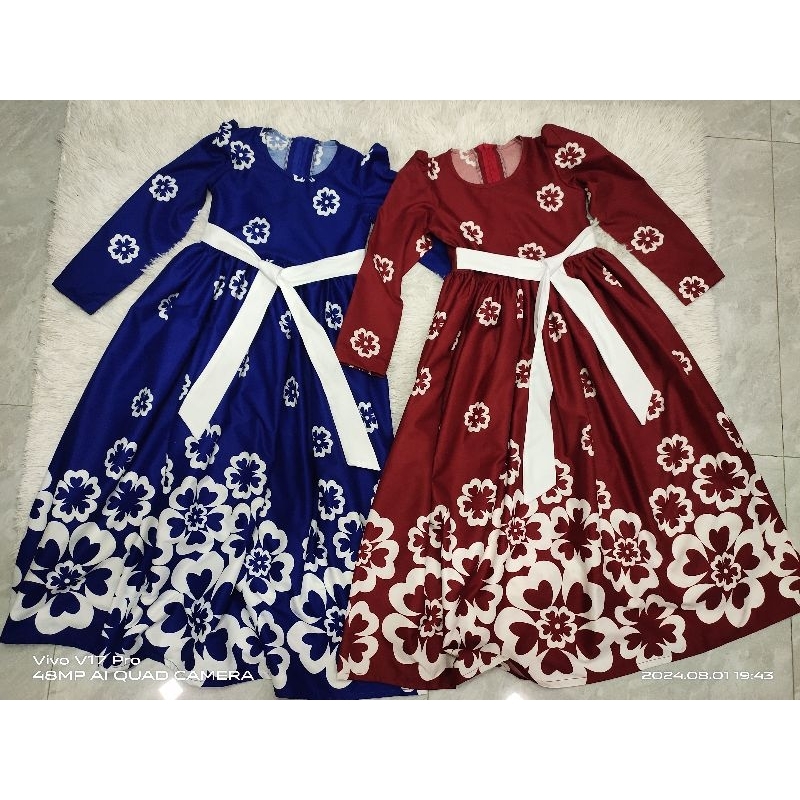 Girl's dress.. 3 - 8 tahun. Aspirasi merdeka 2024 | Shopee Malaysia