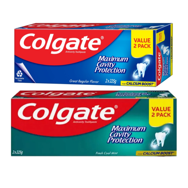 Colgate Toothpaste / Ubat Gigi 225g x 2 Twin Pack / Value Pack | Shopee ...