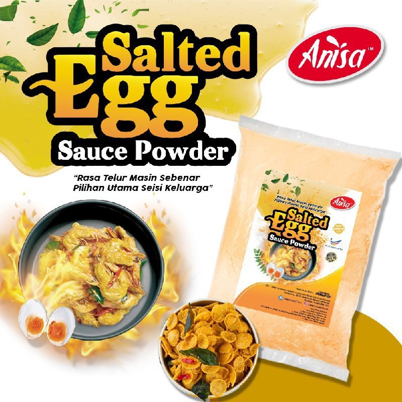 PREMIUM SALTED EGG POWDER | SERBUK SALTED EGG ANISA 100 GRAM | Halal ...