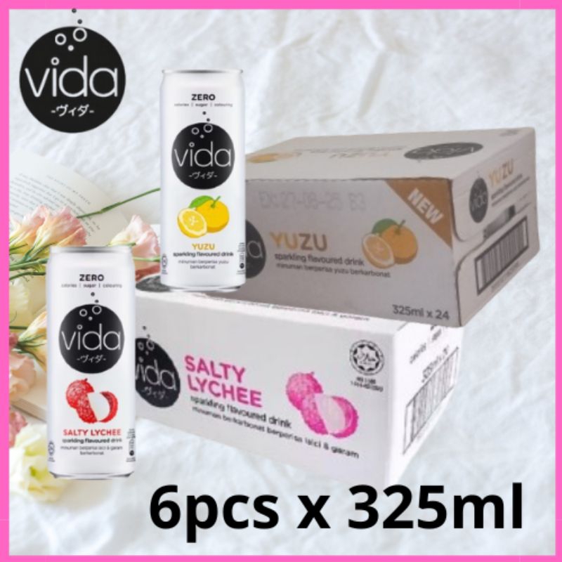 6pcs Vida Sparkling flavoured drink 325ml | Shopee Malaysia
