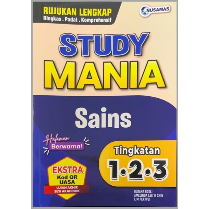 [Nusamas] Buku Rujukan : Study Mania Tingkatan 1,2,3 KSSM | Shopee Malaysia