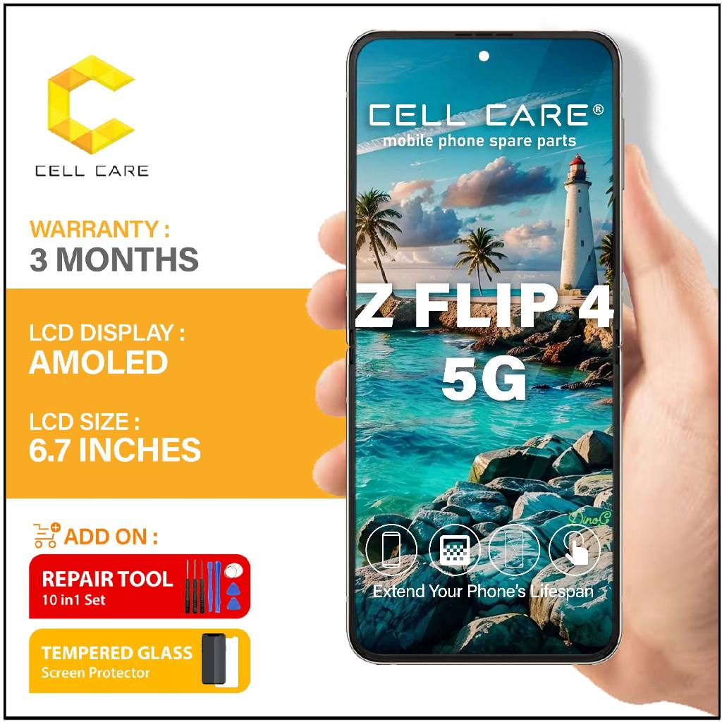 LCD Screen For SAMSUNG Z FLIP 4 F721B (Main Inner Display) | Shopee ...