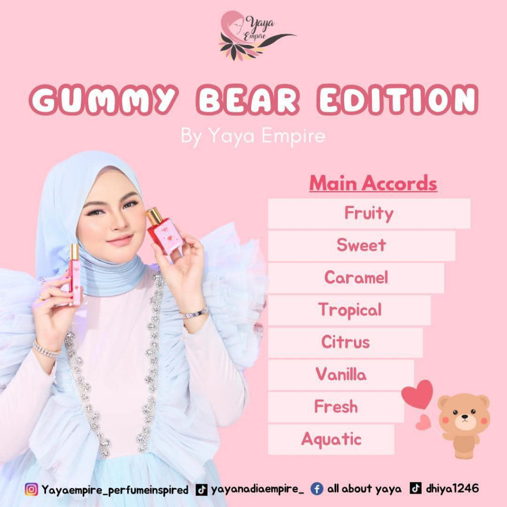 🎉 NEW LAUNCH - YAYA PERFUME GUMMY BEAR EDITION 10ml | Shopee Malaysia