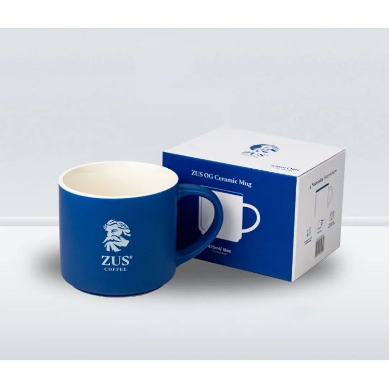 ZUS OG Ceramic Mug (16oz) - Thunder Blue / Black / White | Shopee Malaysia