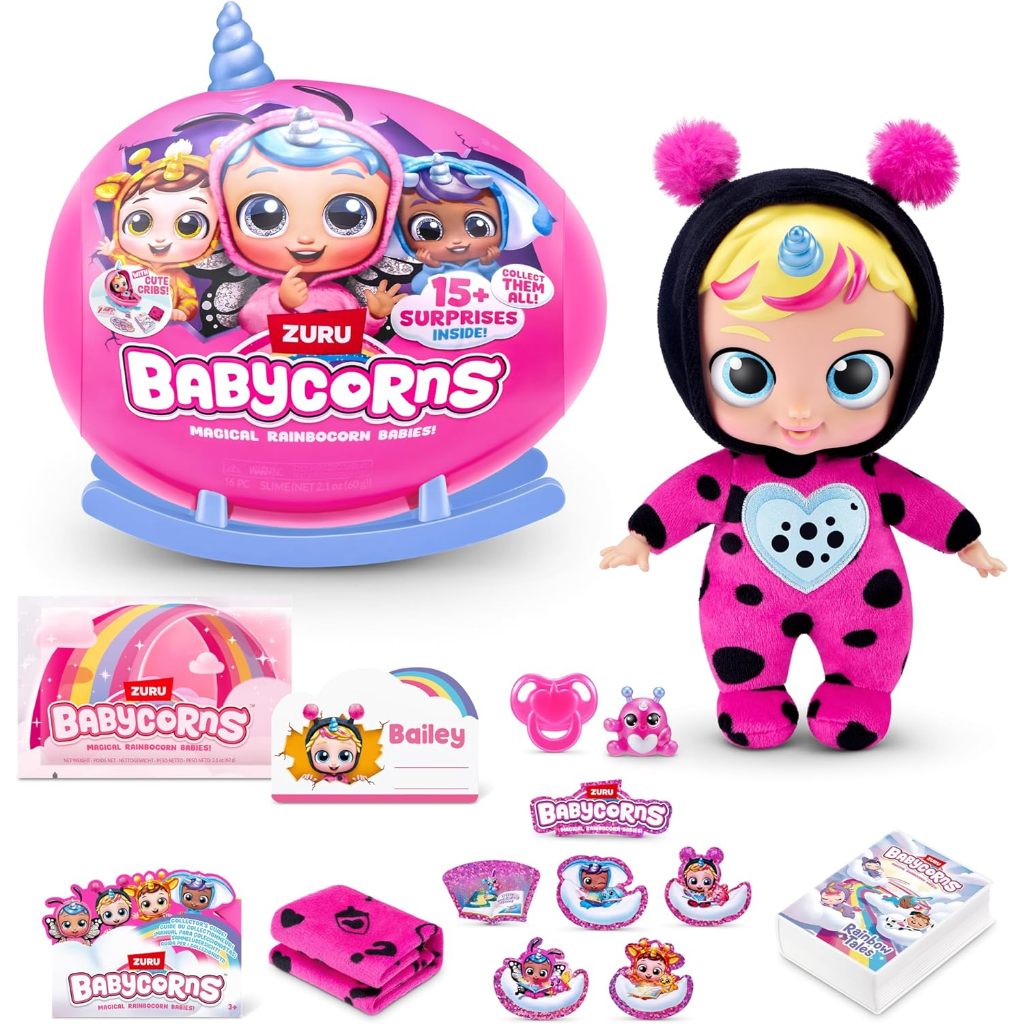 ZURU RAINBOCORNS BABYCORNS MAGICAL RAINBOCORNS BABY SURPRISE DOLLS ...