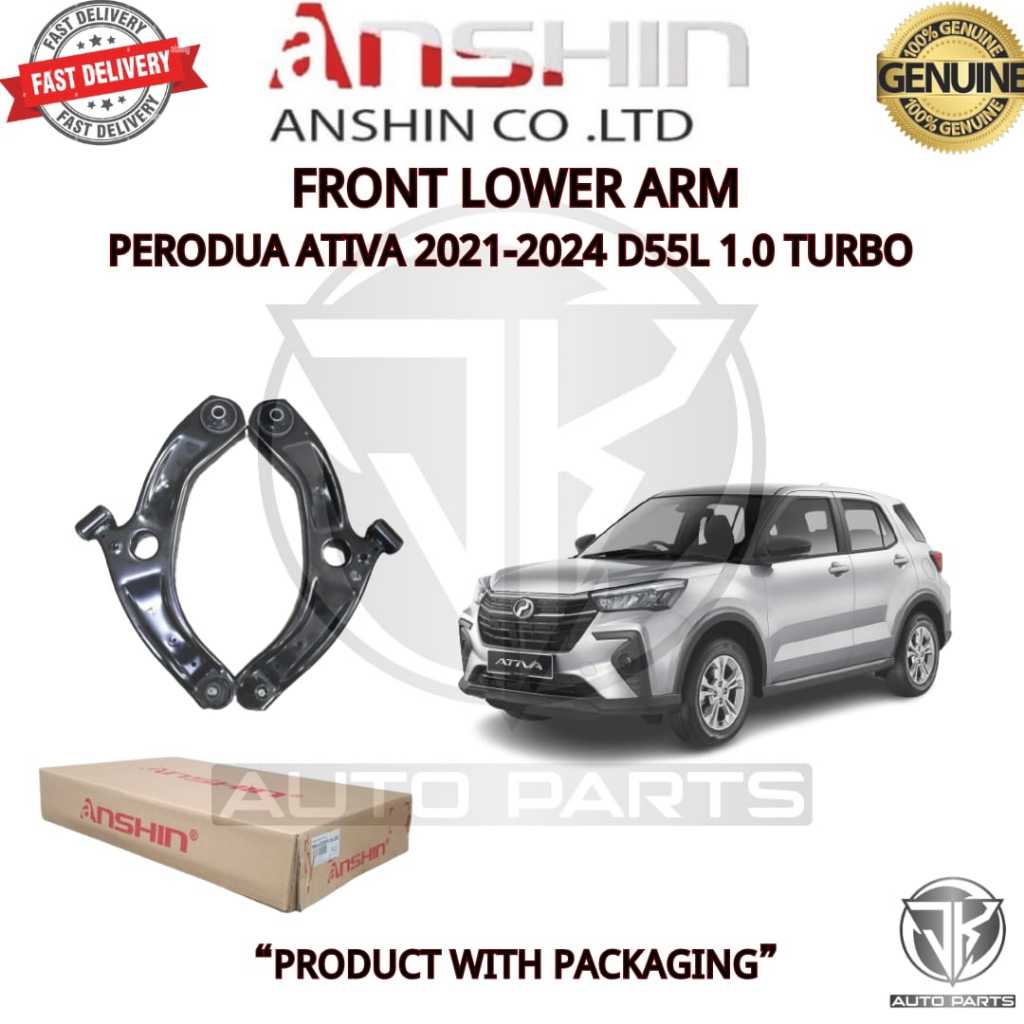#ANSHIN#JAPAN FRONT LOWER ARM PERODUA ATIVA 2020-2024 D55L 1.0 TURBO ...