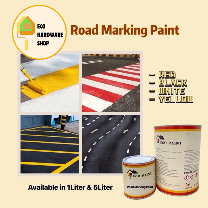 1L & 5L ECO- Road Marking Paint / Cat Jalan Raya | Shopee Malaysia