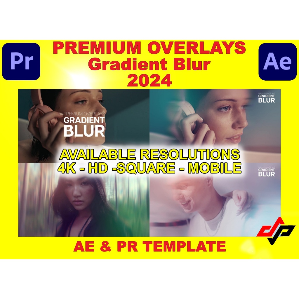 [PR AE Template] 2024 Gradient Blur Premium Overlays Template for ...