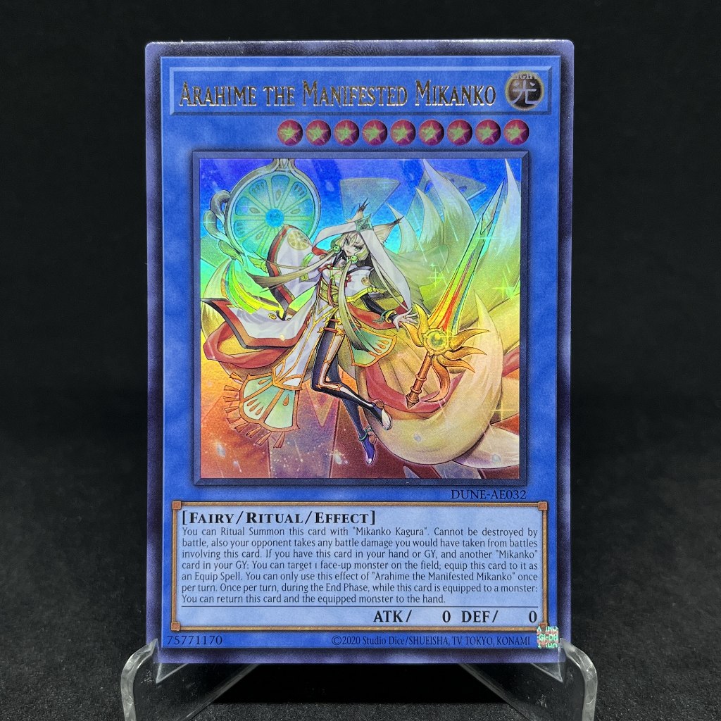 YUGIOH - Arahime the Manifested Mikanko - Ultra Rare UR ( DUNE-AE032 ) [ JY CARD TRADING ...