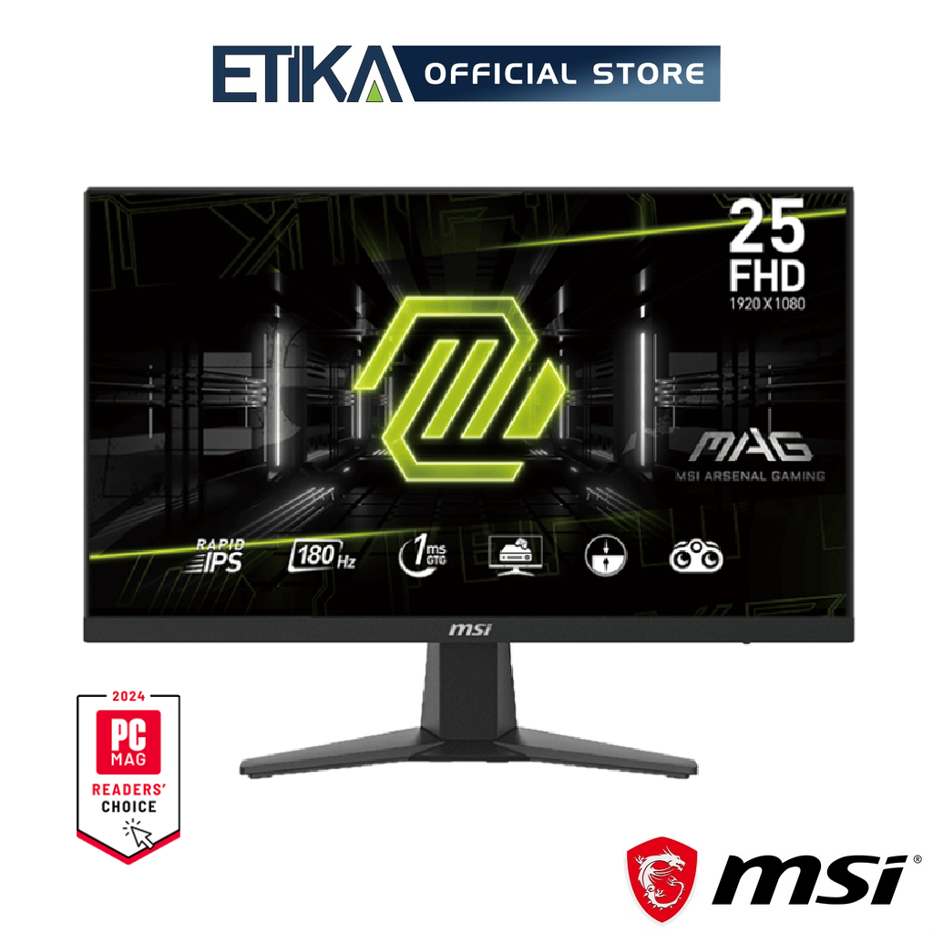 MSI MAG 256F | 24.5" Rapid IPS FHD 180Hz Adaptive Sync eSports Gaming Monitor | Shopee Malaysia