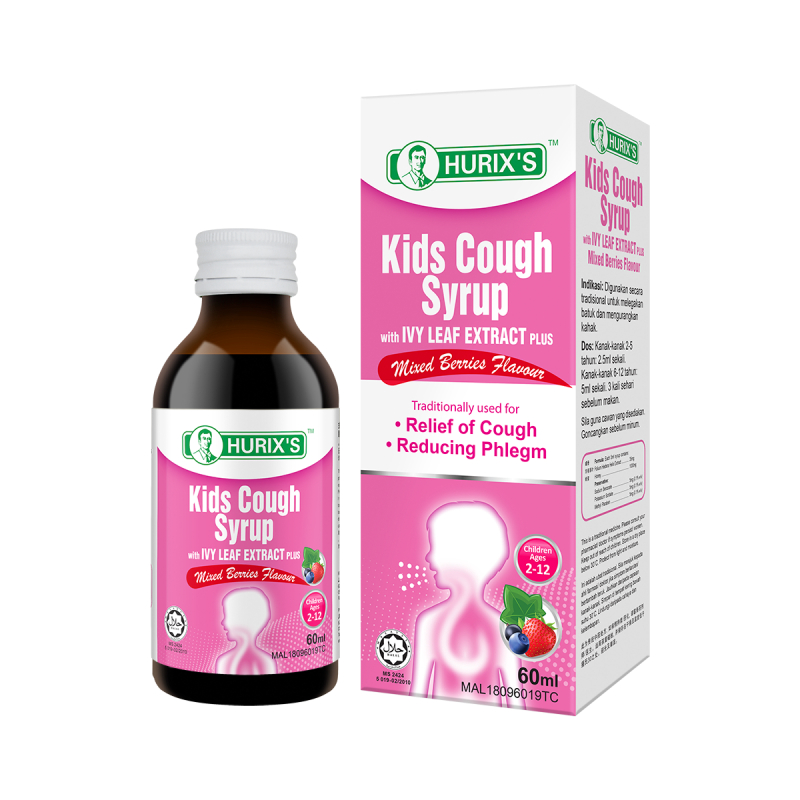 HURIX'S KIDS COUGH SYRUP WITH IVY LEAF EXTRACK PLUS MIXED BERRIES ...