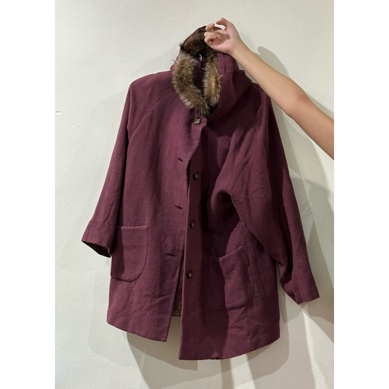 秋冬外套 90% 羊毛 TomorrowLand winter jacket 90% wool Bust 98cm Long 82cm ...