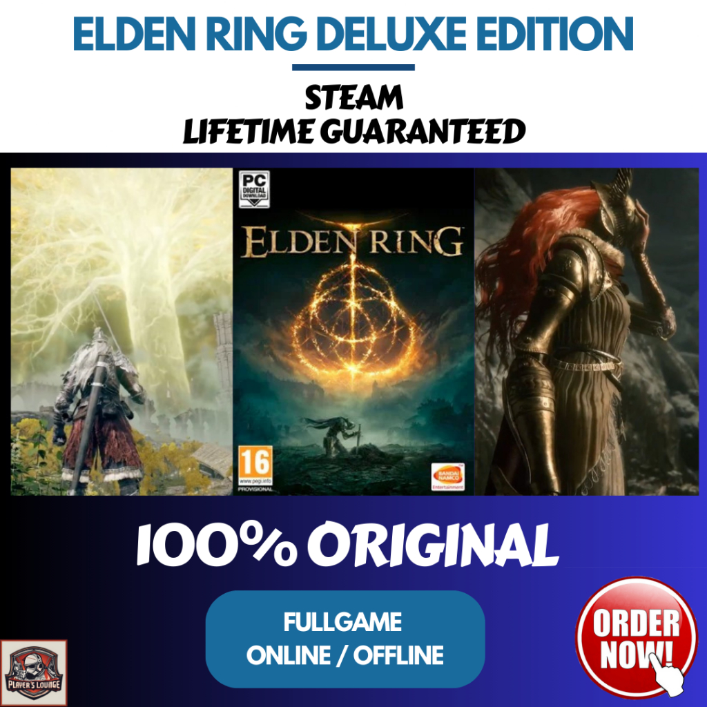 [STEAM] Elden Ring Deluxe Edition | Account | Full Game | PC | LIFETIME SUPPORT 🔥 | Shopee Malaysia