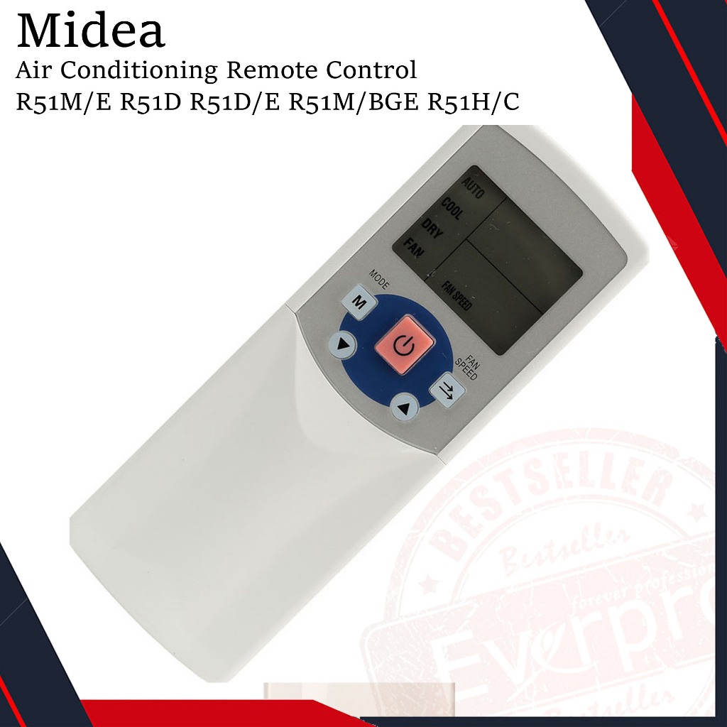 Midea Air Conditioning Remote Control R05/BGCE Electrolux R05/BGE ...