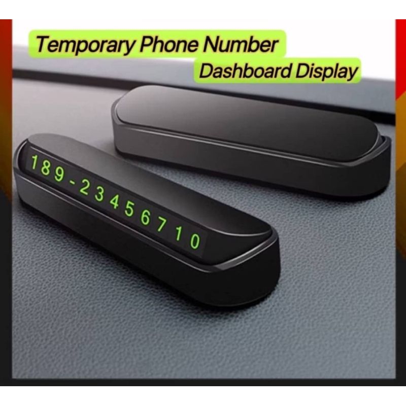(Only RM1) Temporary Parking Phone Number Dashboard Display | Shopee ...