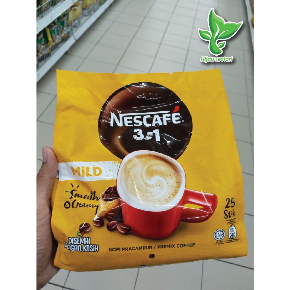 Nescafe 3 in 1 Premix Coffee Mild 25s x18g | Shopee Malaysia