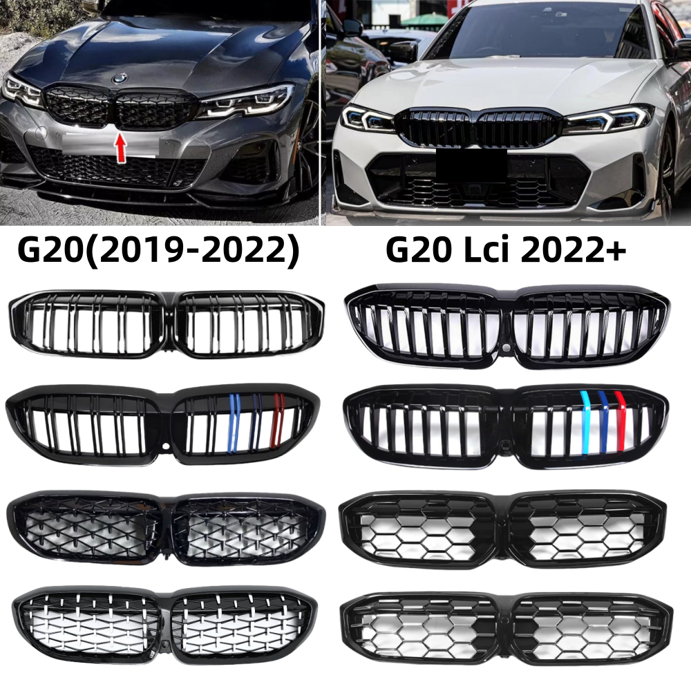 BMW G20 Grill 2019-2024+ M Colour Diamond Grilles BMW 3 Series Bodykit ...