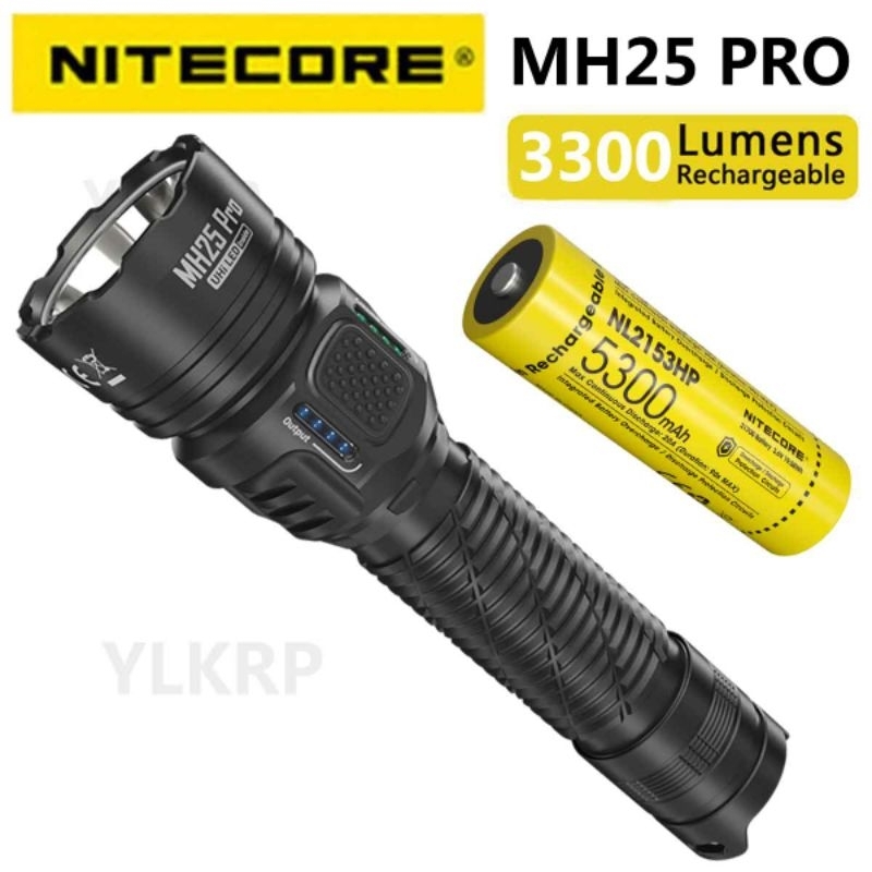 NITECORE MH25 Pro Torchlight Flashlight 705 Meter Lampu Suluh 3300 ...