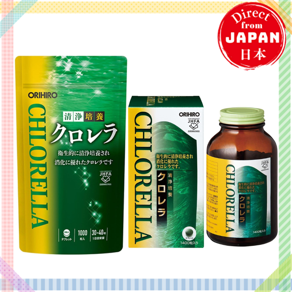 ORIHIRO Chlorella Supplement Clean Culture 1400/1000 grains【Direct from ...