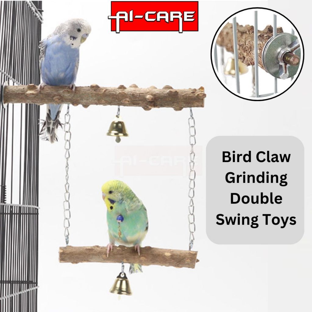 Bird Claw Grinding Double Swing Bird Toys Pepperwood Swing Standing ...