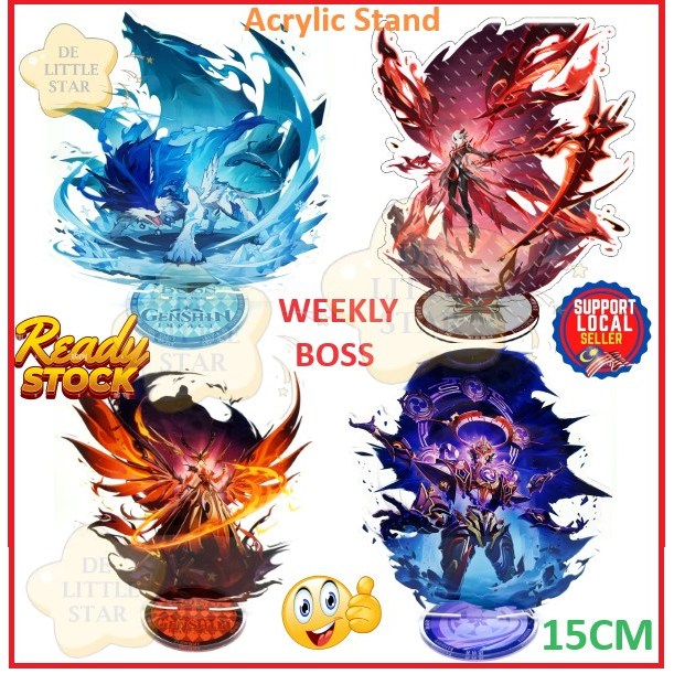 GENSHIN IMPACT WEEKLY BOSS Acrylic Stand Standee The Knave Azhdaha ...