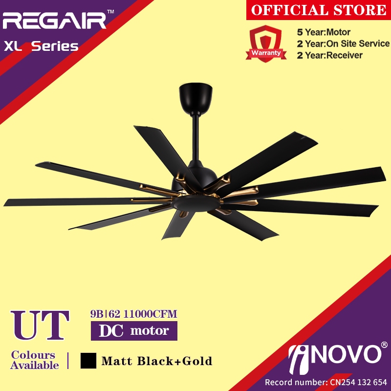 🔥Free shipping🔥REGAIR/inovo UT 62 72 84 big fan DC motor ceiling fan 9 ...