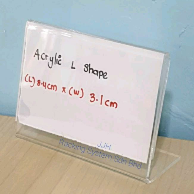 L Shape / Acrylic Stand L Shape / L Shape Paper Stand / Price Display ...