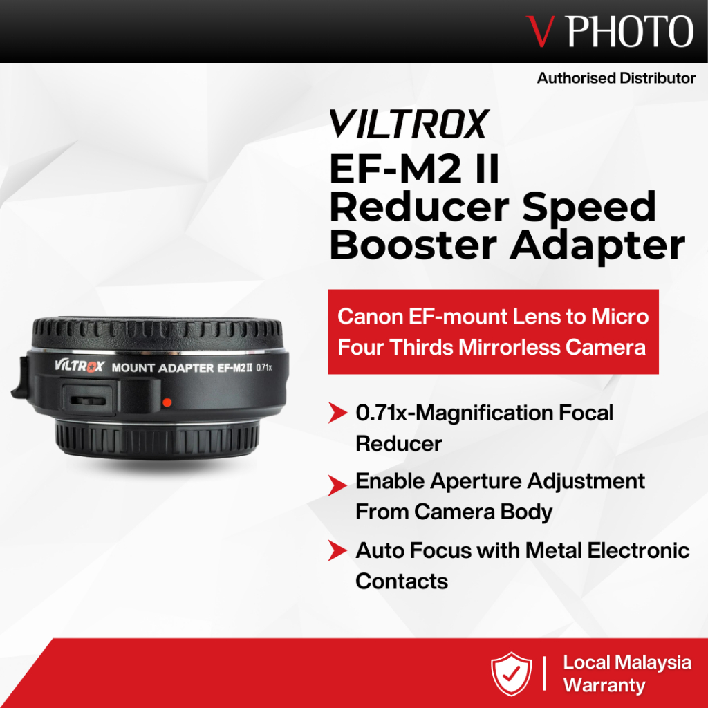 VILTROX EF-M2 II LENS MOUNT SPEED BOOSTER for CANON to M4/3 - Focal ...
