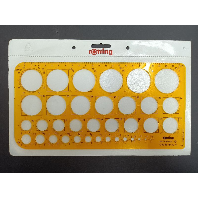 Rotring R840633 1-36mm Circular Template / Templat | Shopee Malaysia