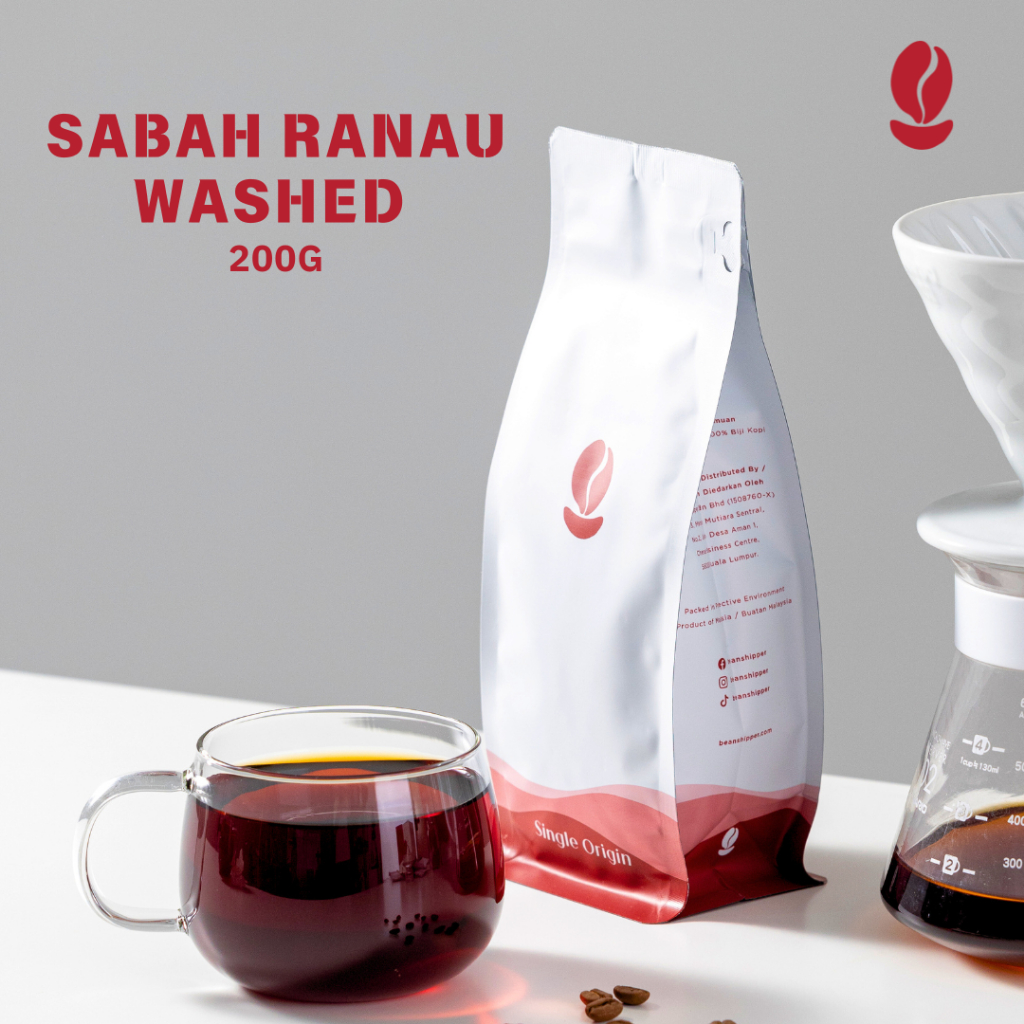 MY Sabah Ranau Washed by Sabarica Medium Roast Specialty Coffee 100% ...