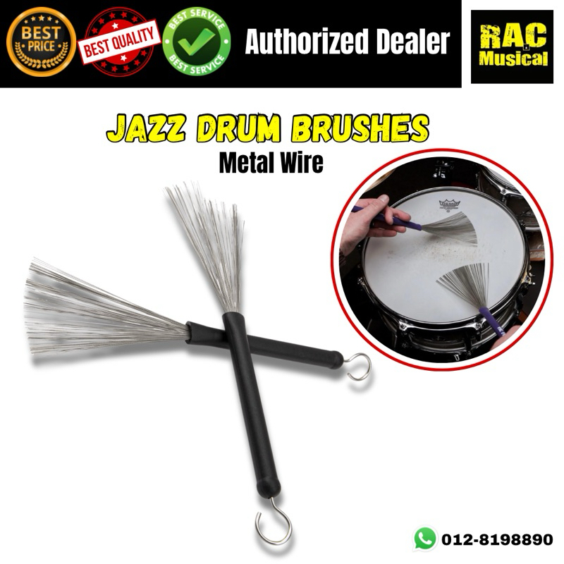 Metal Wire Professional Jazz Drum Brushes Stick for Jazz Snare Drum | Shopee Malaysia