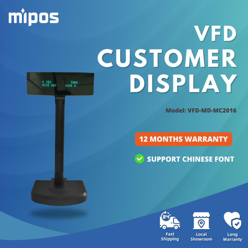 Customer Display MC2016-VFD Monitor Display/ Pole Display POS VFD ...