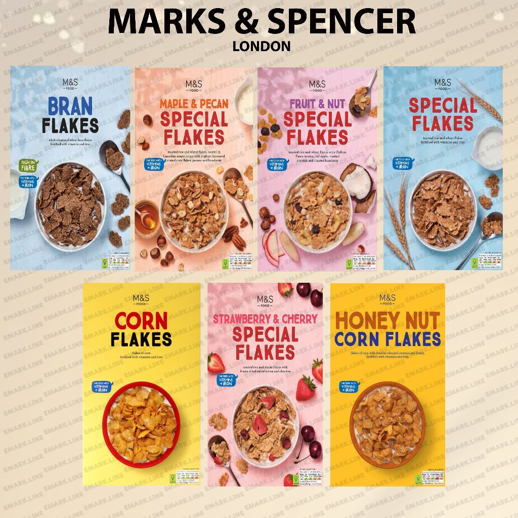 🌟 M&S Mark & Spencer Bran/ Maple Pecan/ Fruit Nut/ Special/ Corn ...