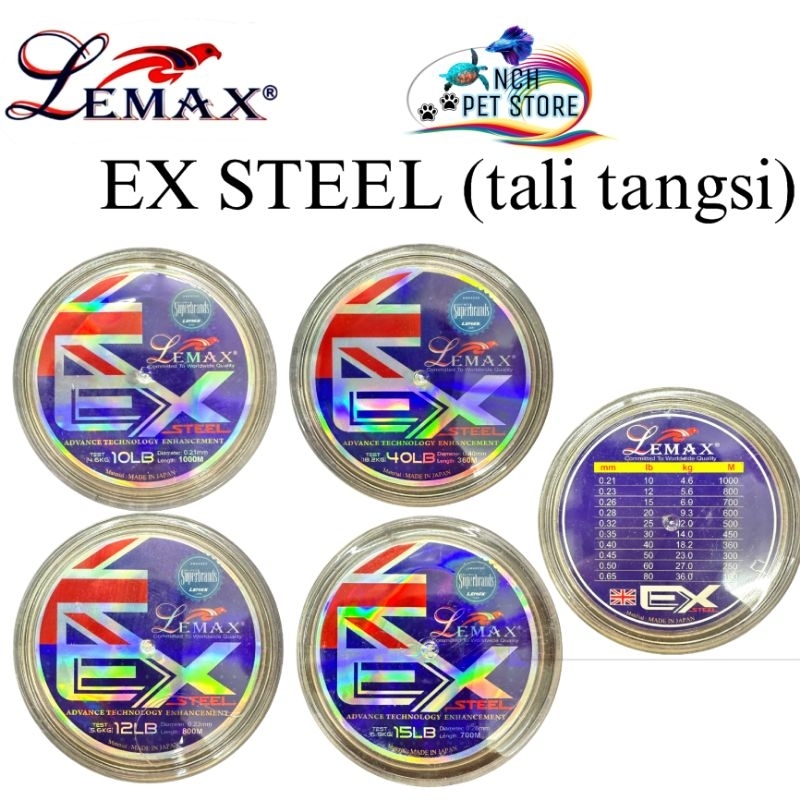LEMAX EX STEEL MONOFILAMENT LINE ( TALI TANGSI) | Shopee Malaysia
