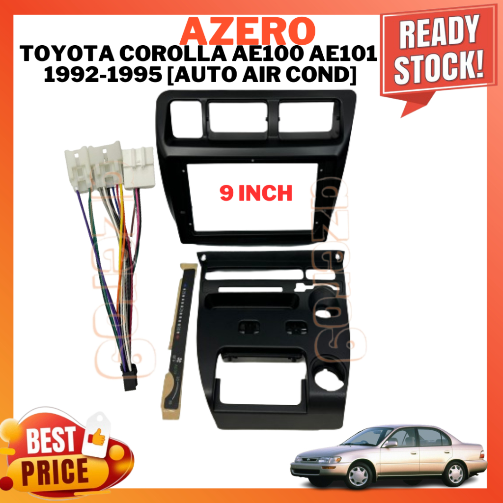 Android Player Casing 9" Toyota Corolla AE100 AE101 1992-1995 [AUTO AIR ...