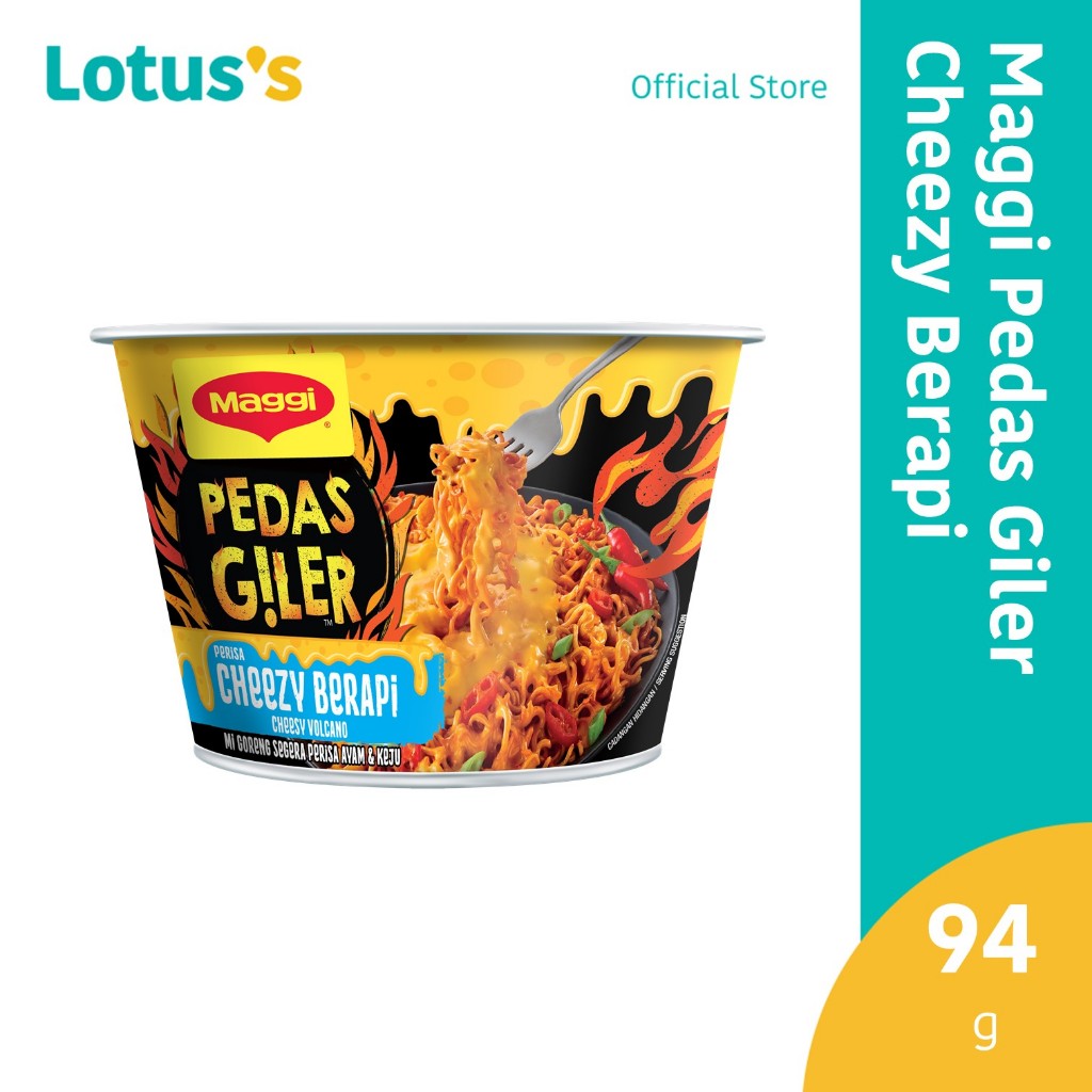 Maggi Pedas Giler Cheezy Berapi 94g | Shopee Malaysia