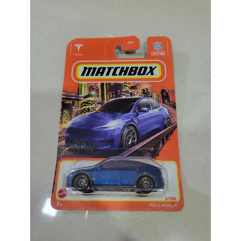 Matchbox Tesla Model Y Blue | Shopee Malaysia
