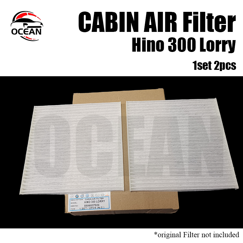 【Ready Stock】Hino 300 Lorry Air & Cabin Filter Set (1 Set, 2 pcs ...