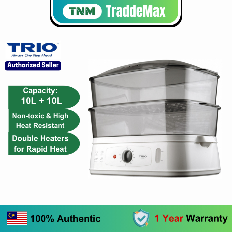 🔥READY STOCK🔥 Trio Food Steamer TFS-18 with Jumbo Capacity (20L ...