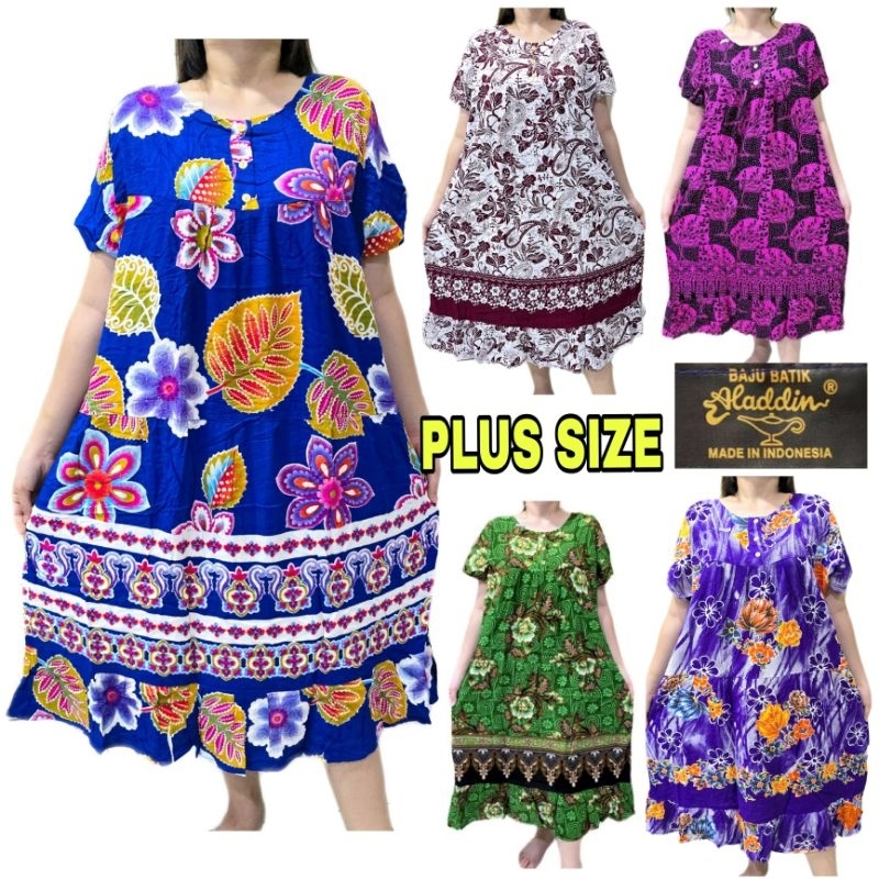 BATIK DRESS SUSUN / BAJU BATIK DRESS NEW ARRIVAL PLUS SIZE | Shopee ...